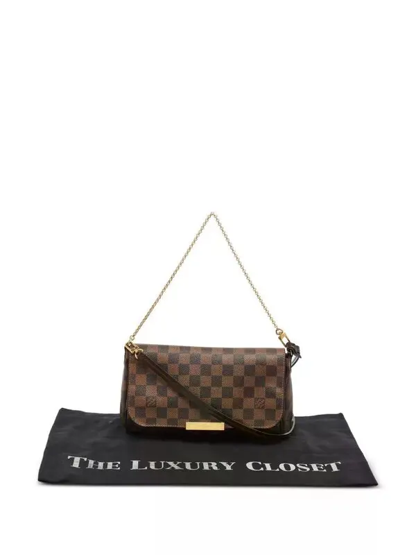 LOUIS VUITTON Damier Ebene Favorite Shoulder Bag - Brown