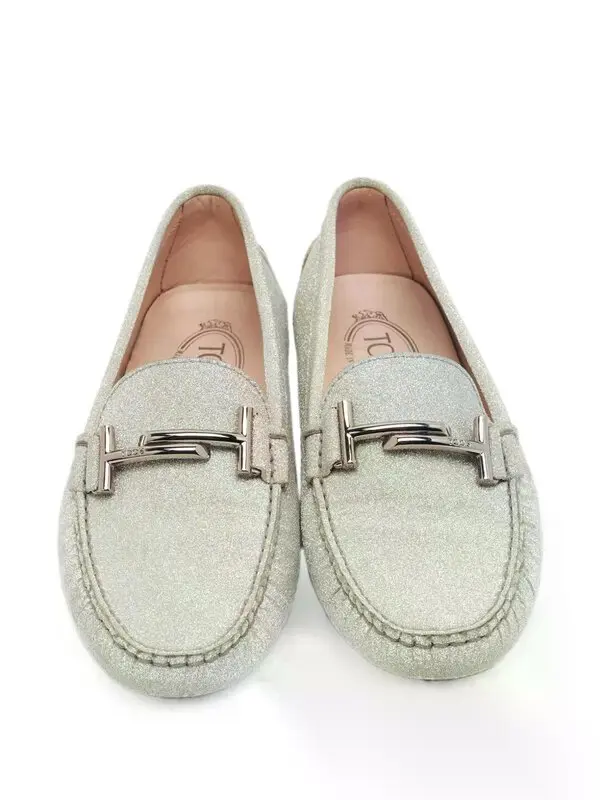 TOD'S Double T Glitter Loafers