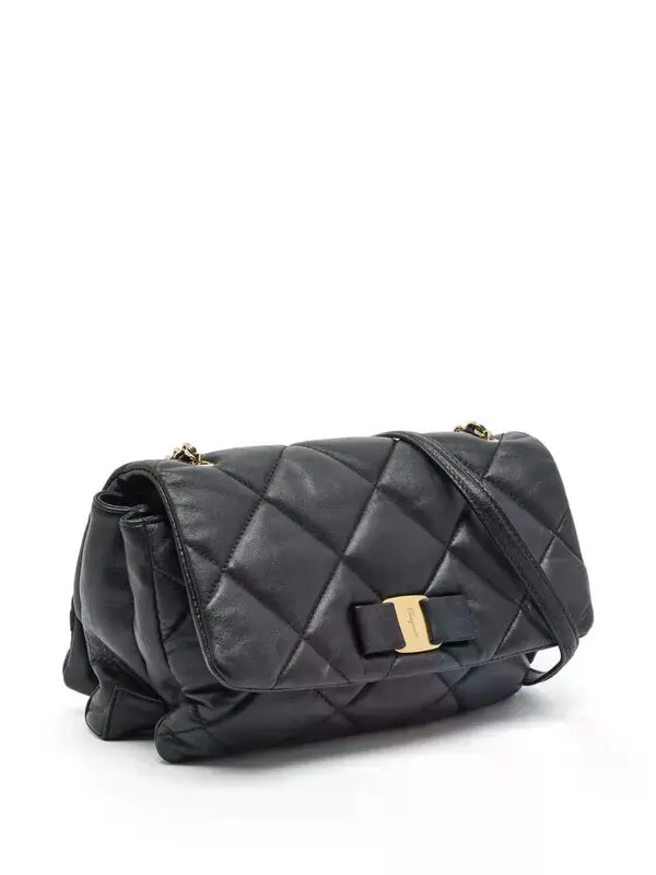 FERRAGAMO Vara Bow Quilted Shoulder Bag