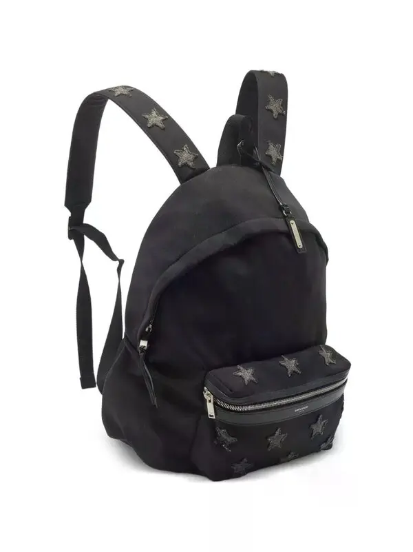 Saint Laurent City Star Backpack - Black