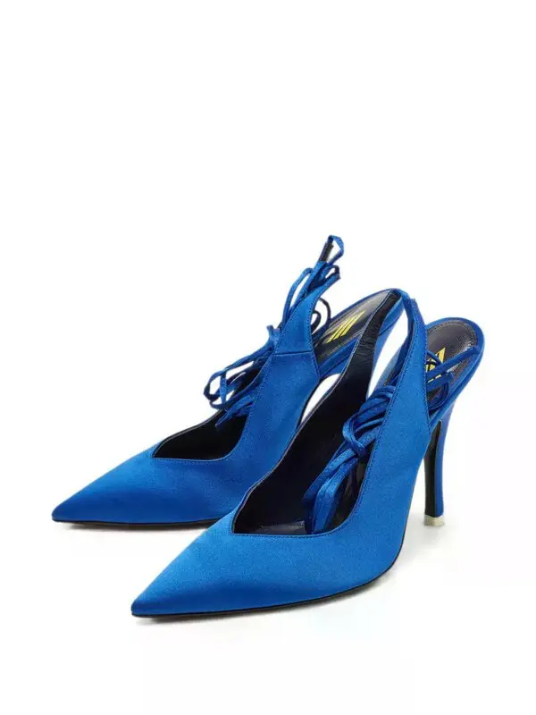 Attico Venus Ankle-strap Heeled Pumps - Blue