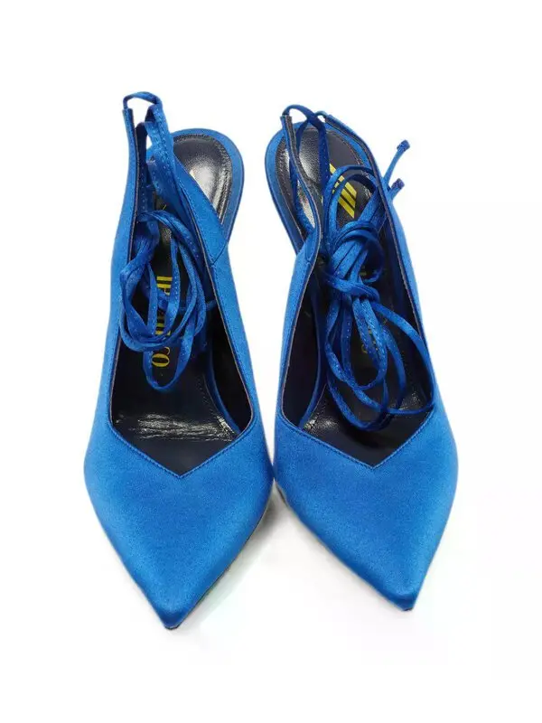 Attico Venus Ankle-strap Heeled Pumps - Blue