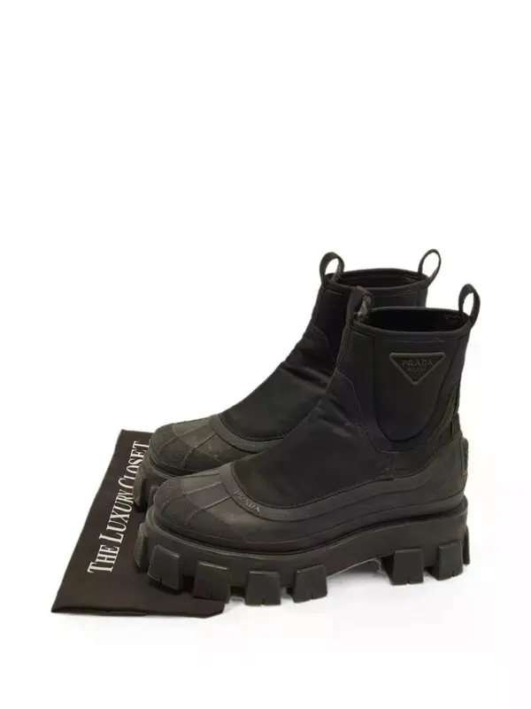 Prada Monolith Ankle Boots