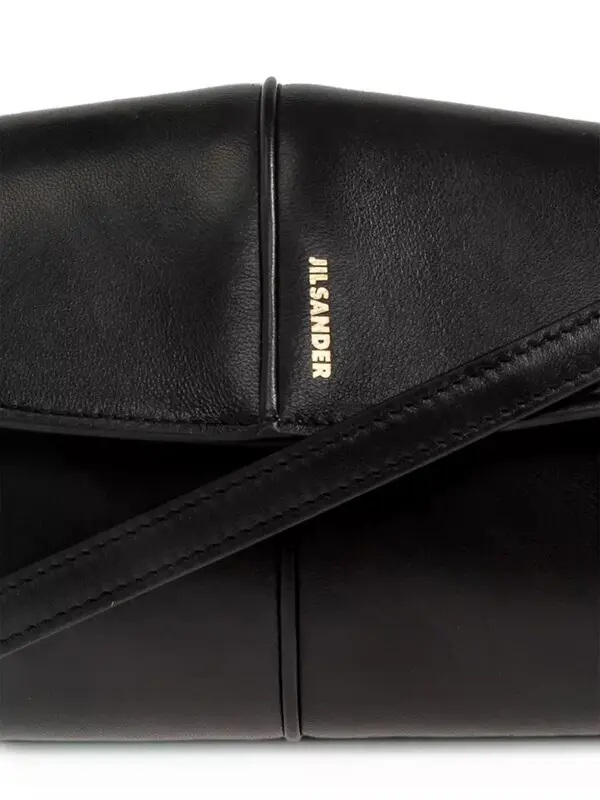 JIL SANDER Leather Cross Body Bag - Black