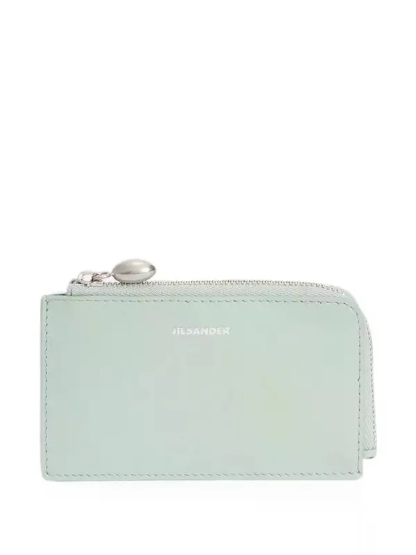 JIL SANDER Goji Coin Purse Small - Green