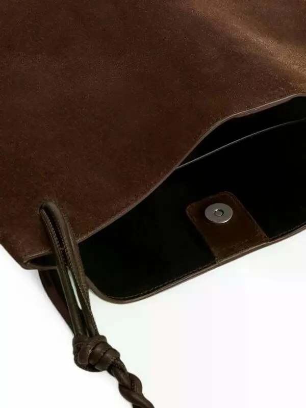 JIL SANDER Tangle Knotted Shoulder Bag - Brown