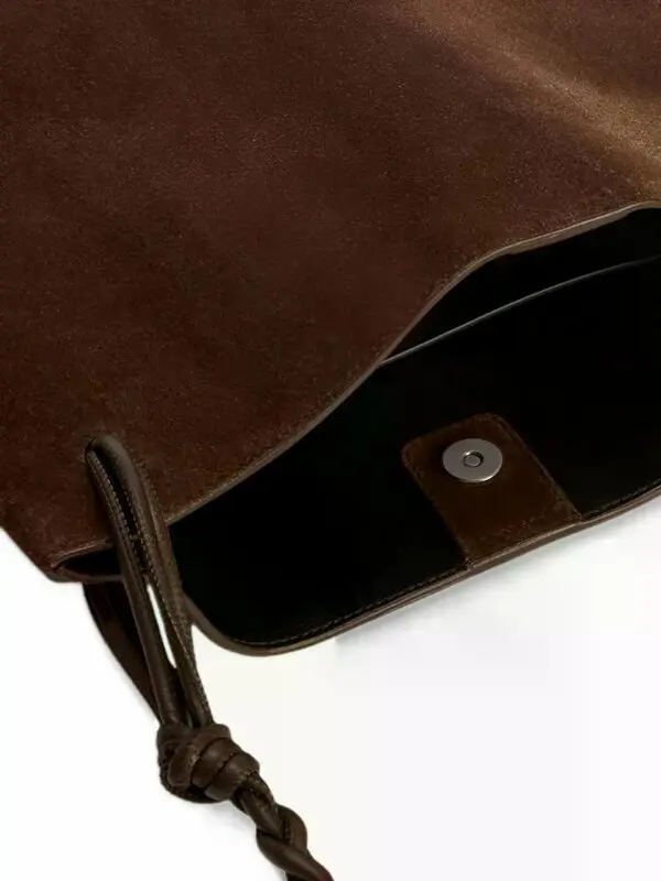 JIL SANDER Tangle Knotted Shoulder Bag - Brown