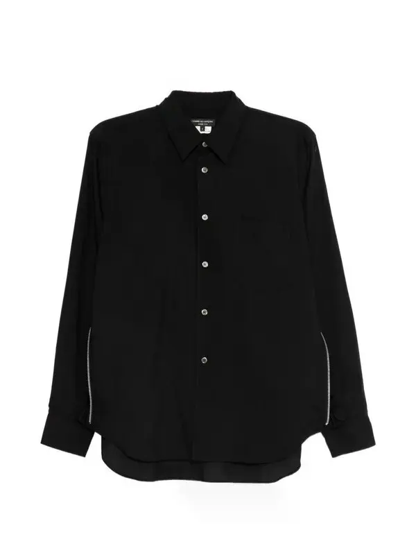 Comme Des Garçons Side-zip Patch-pocket Shirt