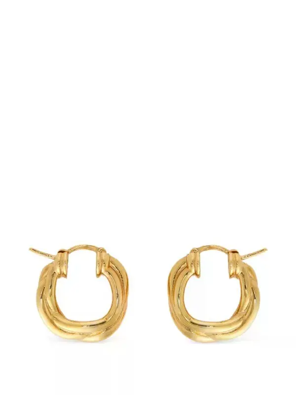 JIL SANDER Tangle Knot Earrings - Yellow