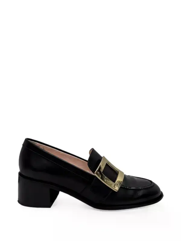 ROGER VIVIER Viv' Rangers Loafers With Buckle Detail - Black