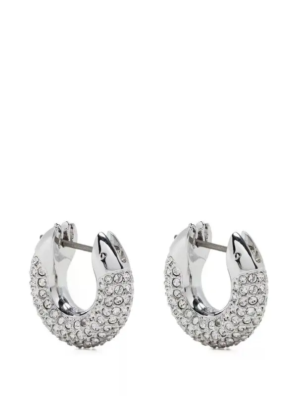 SWAROVSKI Rhodium-plated Crystal Hoop Earrings