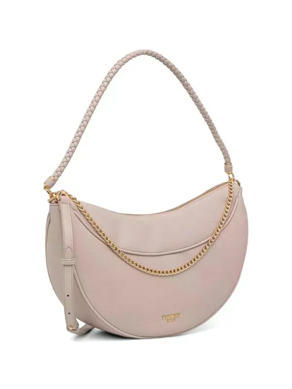 TWINSET Braided Handle Chain-link Tote Bag