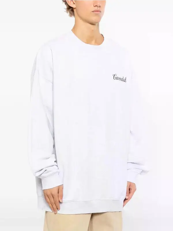 CAVENDISH Logo Embroidered Crewneck Sweatshirt