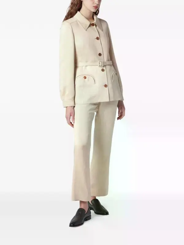 BLAZÉ MILANO Single-breasted Blazer With Waist Belt