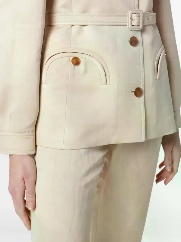 BLAZÉ MILANO Single-breasted Blazer With Waist Belt