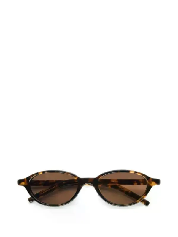 AKILA Alien Oval-frame Sunglasses - Brown