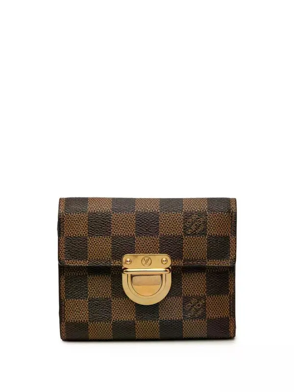 LOUIS VUITTON 2009 Damier Ebene Koala Wallet Small Wallets - Brown