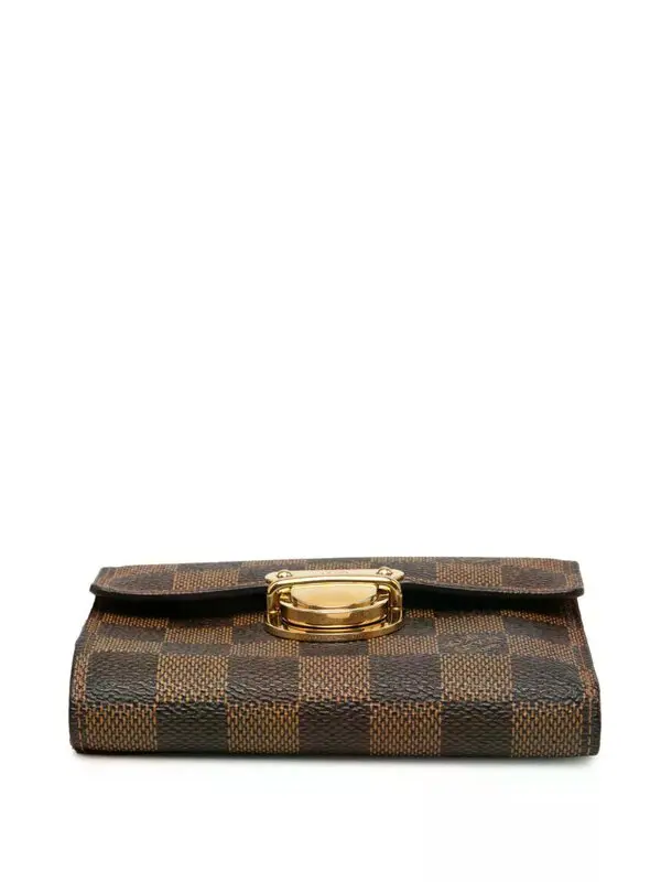 LOUIS VUITTON 2009 Damier Ebene Koala Wallet Small Wallets