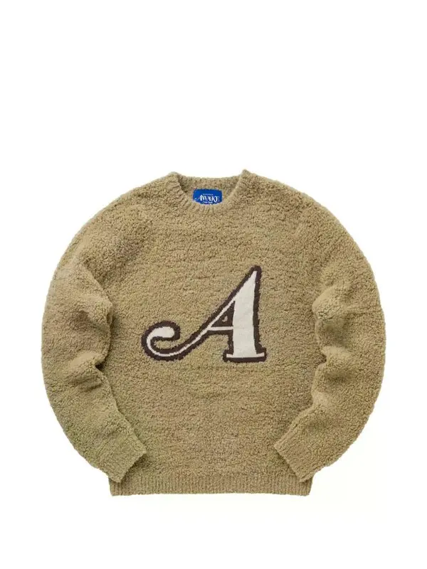 AWAKE NY Bouclé-knit Logo Patch Sweater