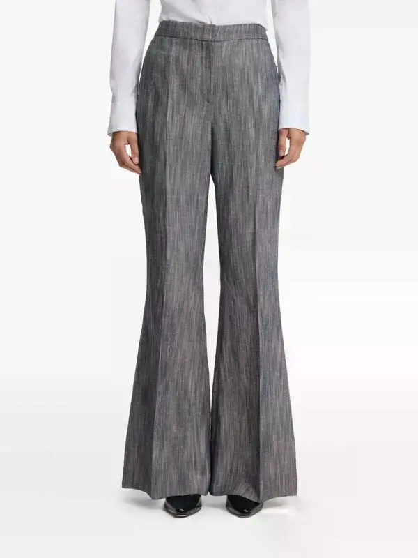 BOSS Buttoned Flared Trousers