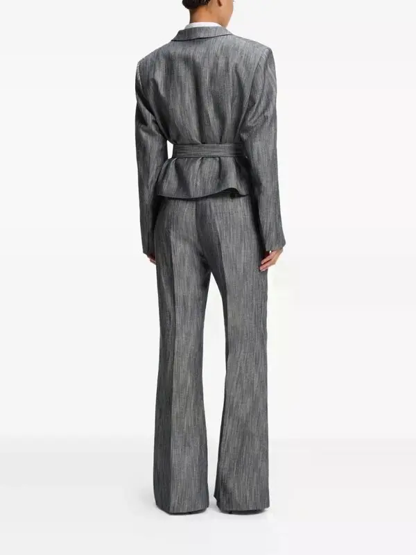 BOSS Buttoned Flared Trousers