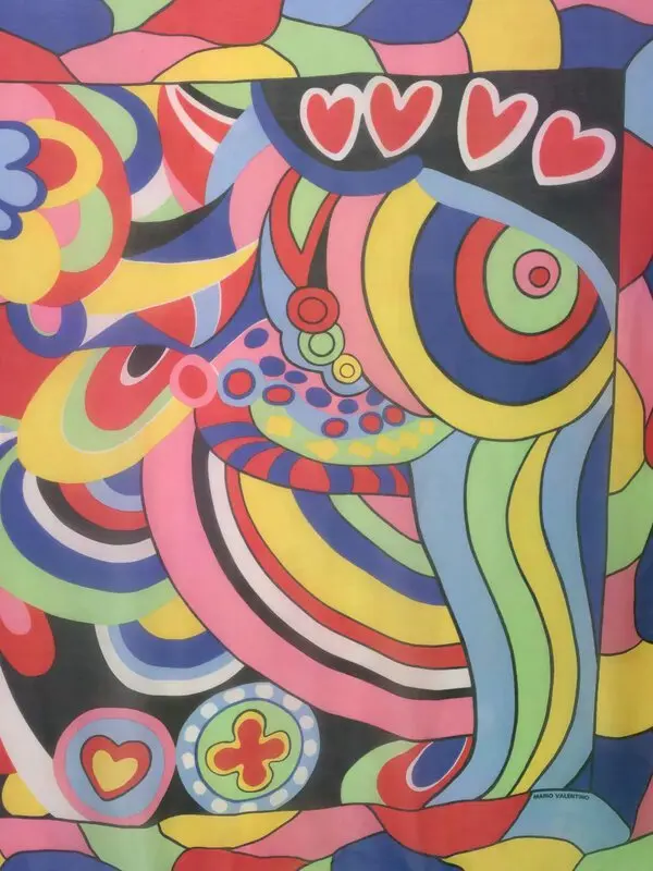 MARIO VALENTINO VINTAGE Pop Art-print Scarf
