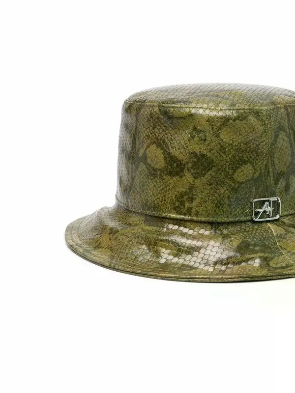 Alberta Ferretti Python-print Bucket Hat