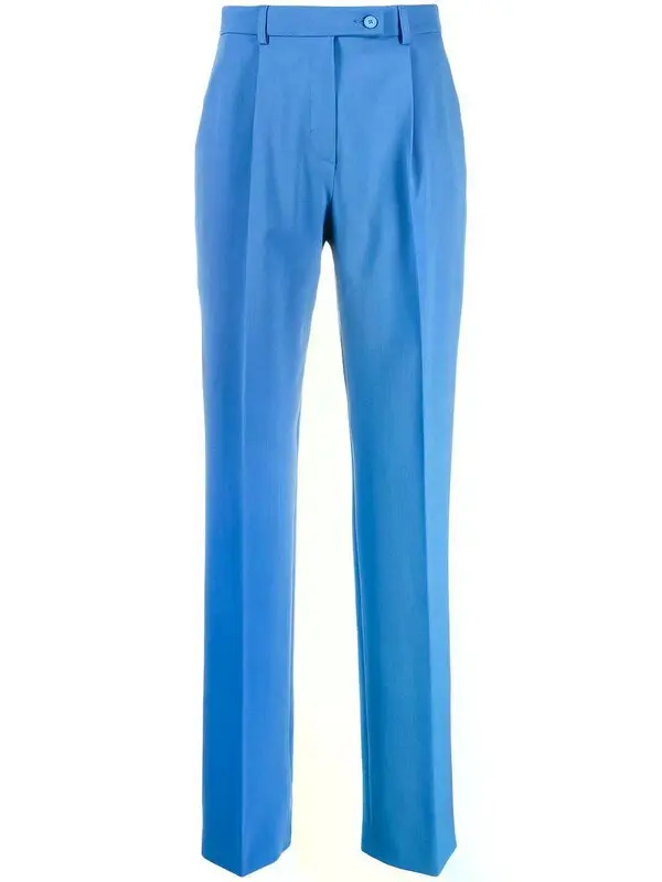 Alberta Ferretti Straight-leg Tailored Trousers - Blue