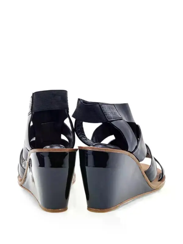 See By Chloé Calf Leather Slingback Wedge Sandals