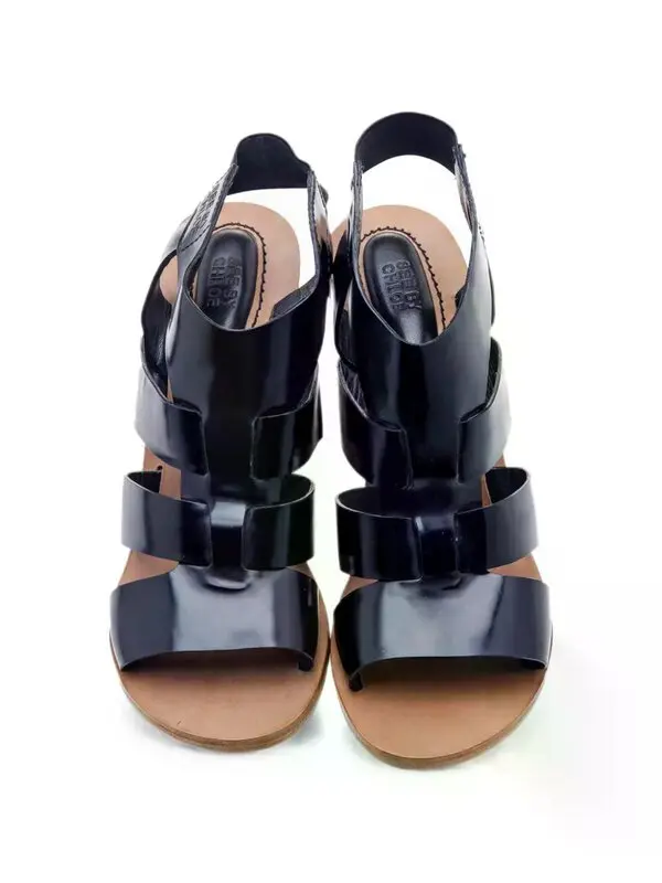 See By Chloé Calf Leather Slingback Wedge Sandals