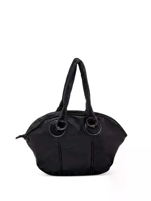 Bottega Veneta Braided-trim Calf Leather Satchel Bag - Black