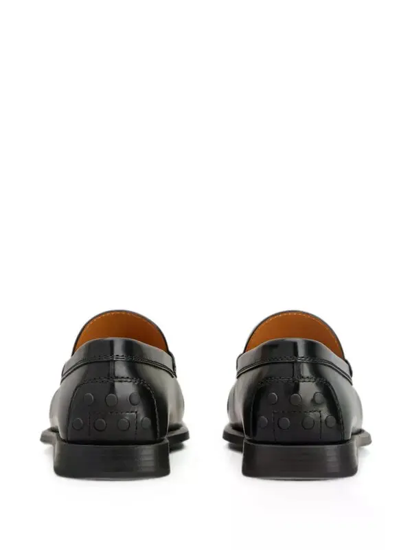 TOD'S Leather Loafers With Embossed Outsole