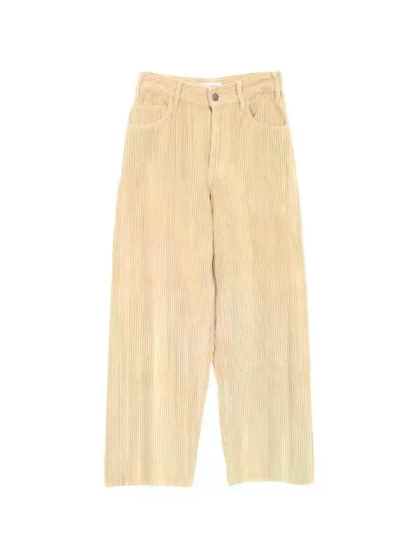 Celine Beige Corduroy Trousers - Neutrals