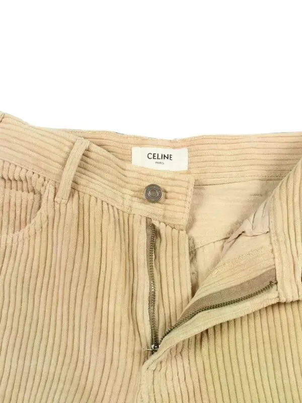 Celine Beige Corduroy Trousers