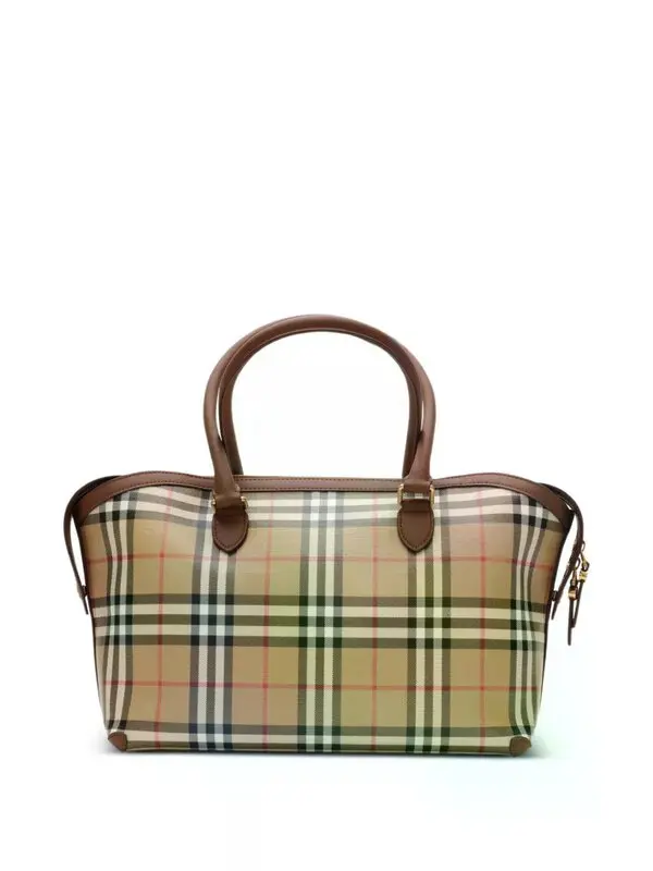 Burberry Small Check Zip Tote