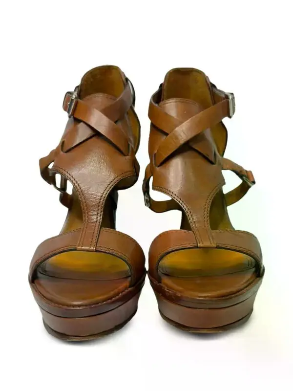 Ralph Lauren Strappy Stiletto Platform Sandals
