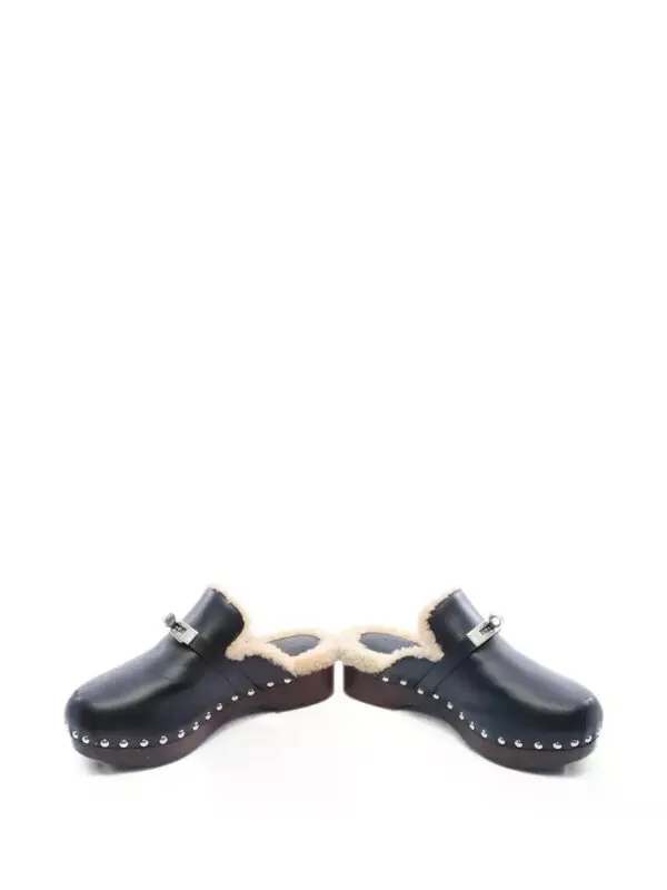 Hermès Leather Carlotta Mules