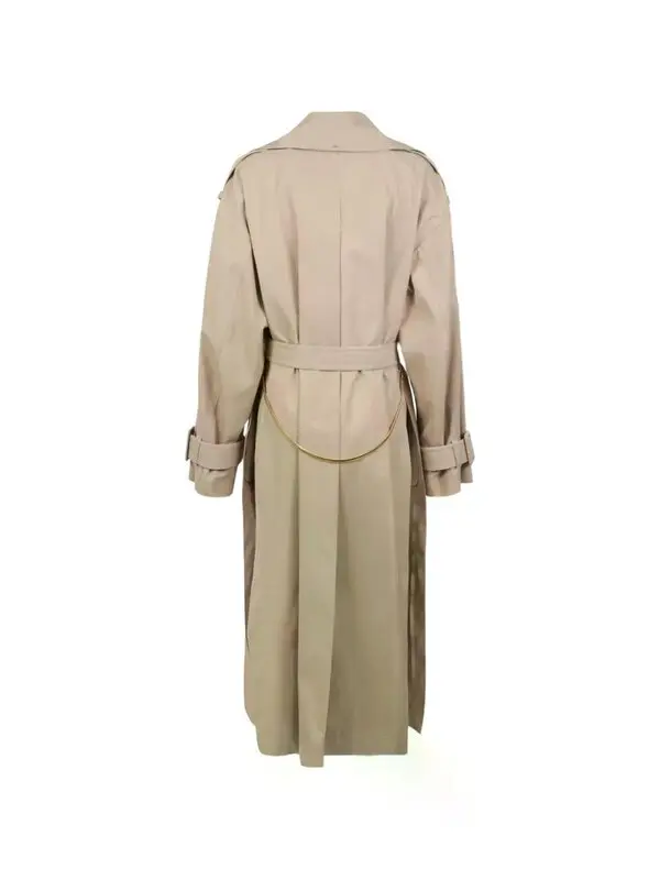 Sportmax Double-breasted Belted Trench Coat