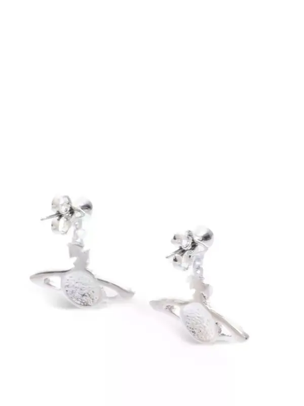 VIVIENNE WESTWOOD Tone Orb Motif Rhinestone Drop Earrings