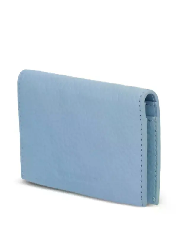Karl Lagerfeld K/autograph Logo-patch Pebbled Wallet - Blue
