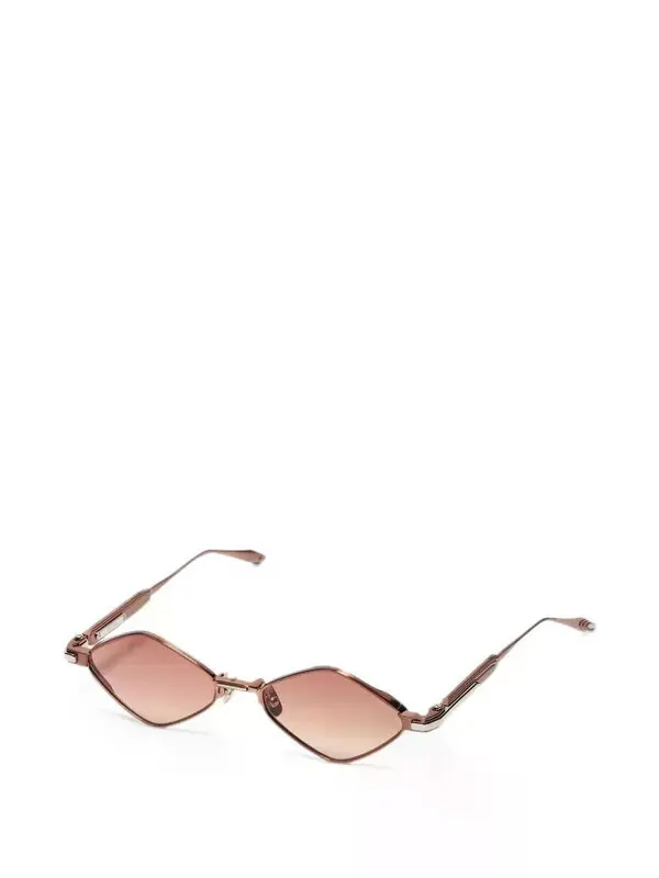 JOHN DALIA Lana Geometric Sunglasses - Brown
