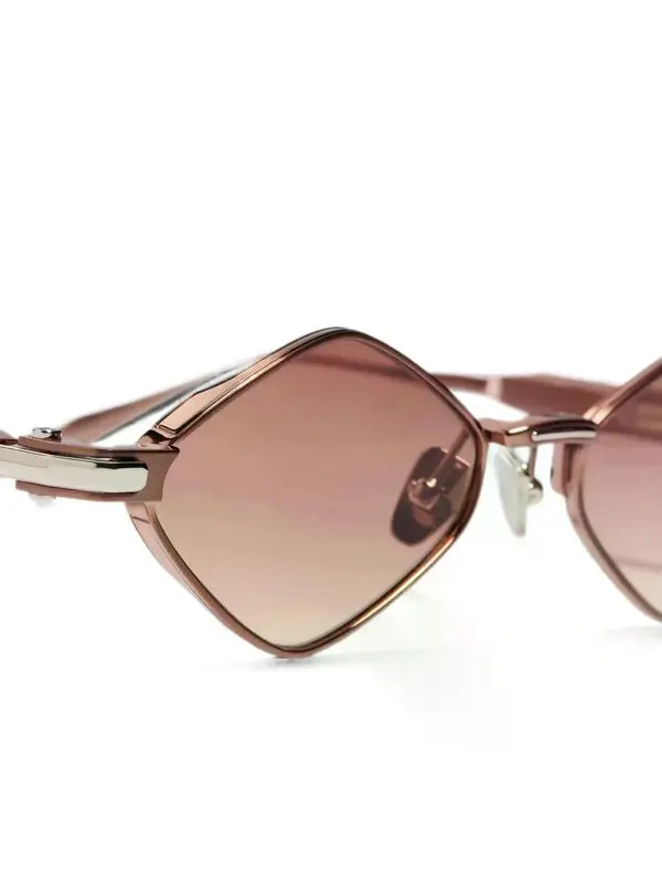 JOHN DALIA Lana Geometric Sunglasses - Brown