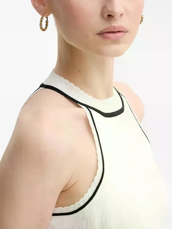 GAUDI Racerback Top With Contrasting Trim