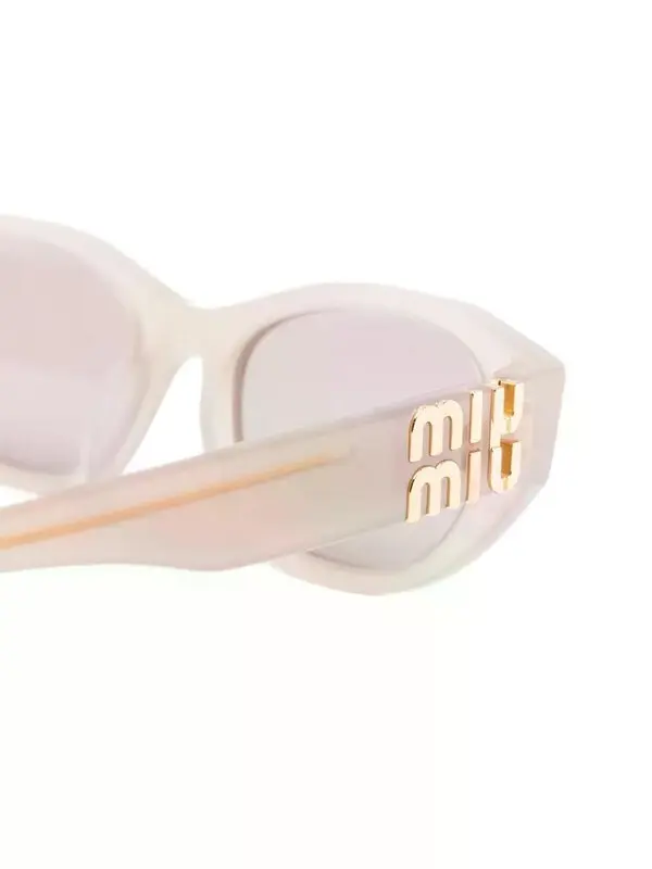 Miu Miu Oval Frame Sunglasses