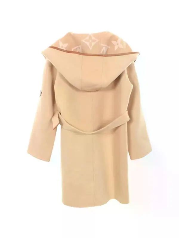 LOUIS VUITTON Giant Monogram Hooded Coat - Neutrals