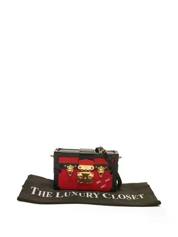 LOUIS VUITTON Petite Malle Épi-leather Shoulder Bag - Red