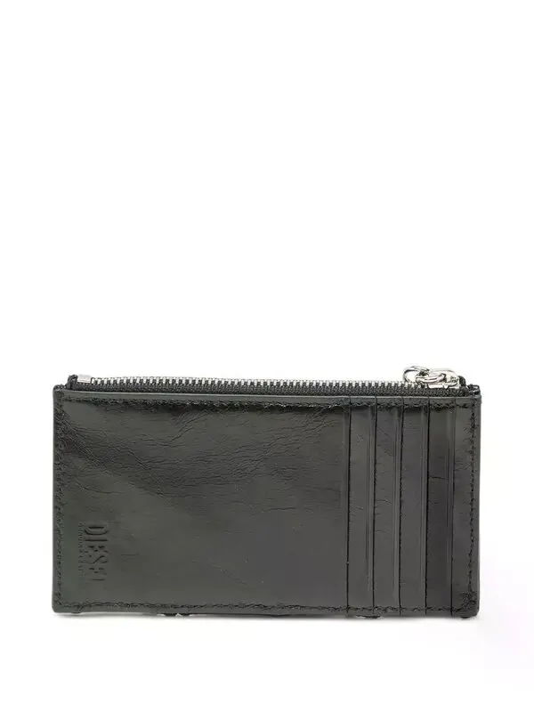 DIESEL® D-charms Diamond-quilted Card Holder - Black