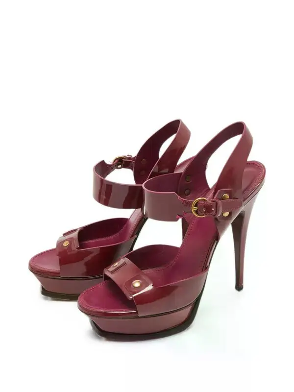 Saint Laurent Ankle Strap Platform Sandals