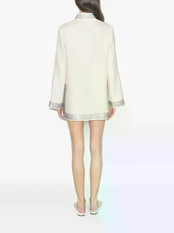 Tory Burch Embellished Linen Tunic - Neutrals