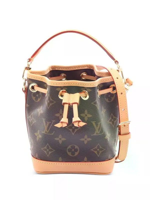 LOUIS VUITTON Nano Noé Monogram Mini Bucket Bag - Brown